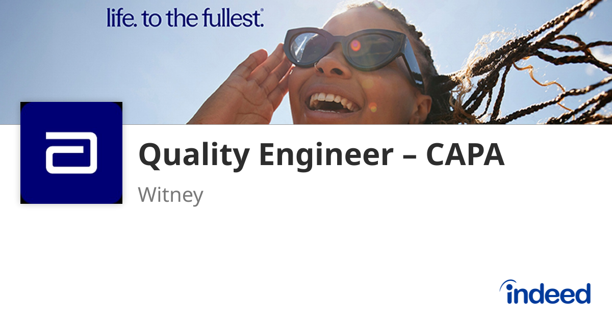 Quality Engineer – CAPA - Witney - Indeed.com