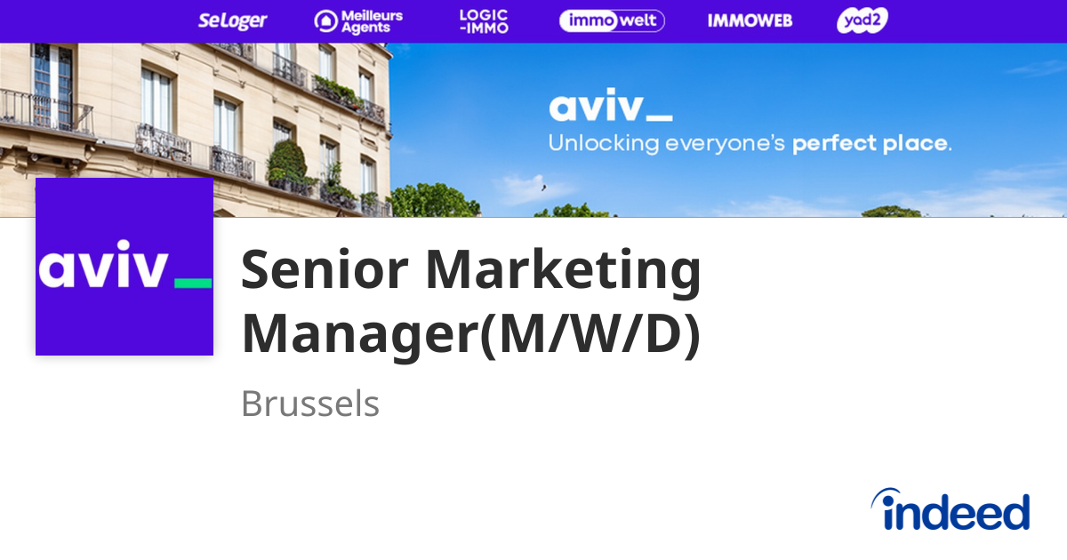 Senior Marketing Manager(M/W/D) - Brussel - Indeed.com