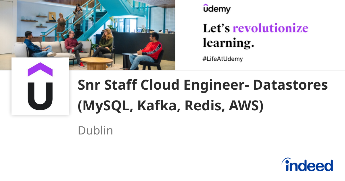 Senior Staff Database Reliability Engineer - Dublin, County Dublin ...