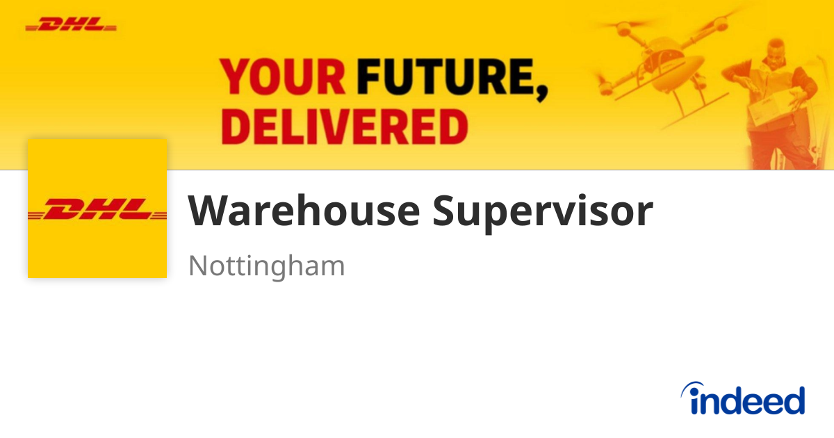 Warehouse Supervisor - Nottingham - Indeed.com