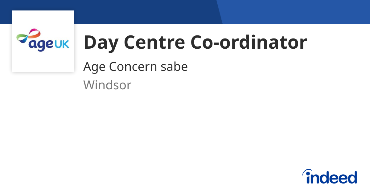 Day Centre Co-ordinator - Windsor SL4 2RW - Indeed.com