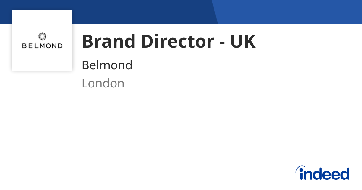 Brand Director - UK - London - Indeed.com