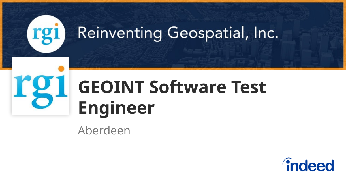 GEOINT Software Test Engineer - Aberdeen, SD - Indeed.com