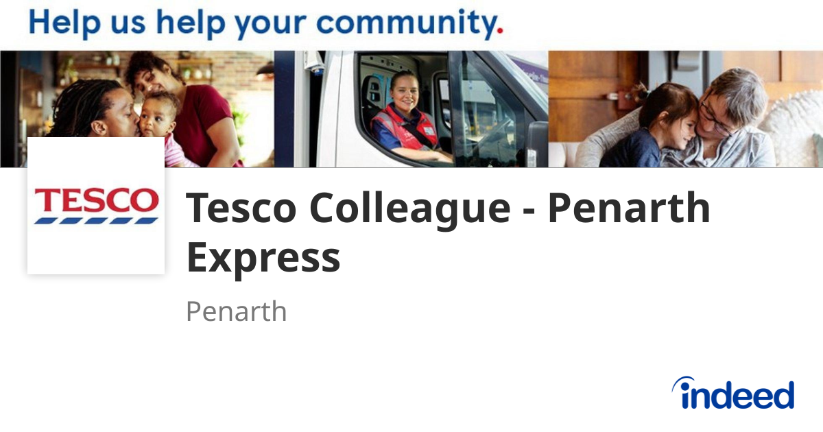 Tesco Colleague - Penarth Express - Penarth CF64 2AH - Indeed.com
