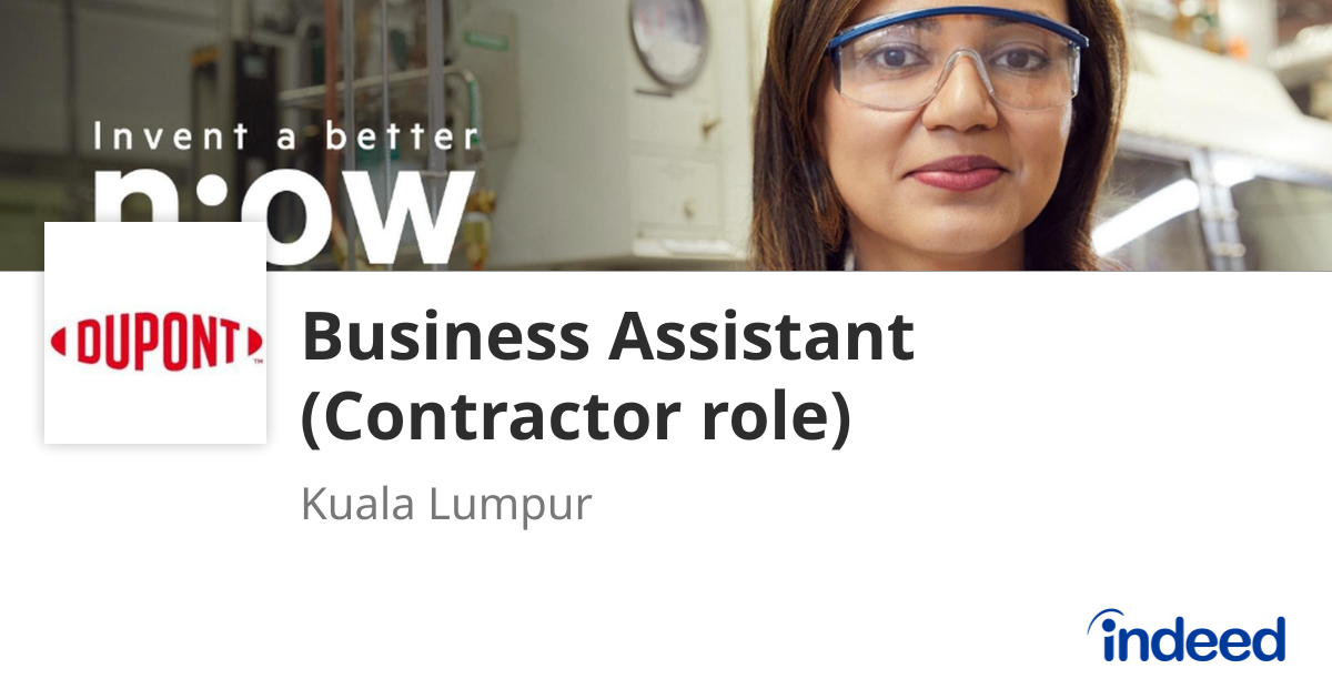 Business Assistant (Contractor role) - Kuala Lumpur - Indeed.com
