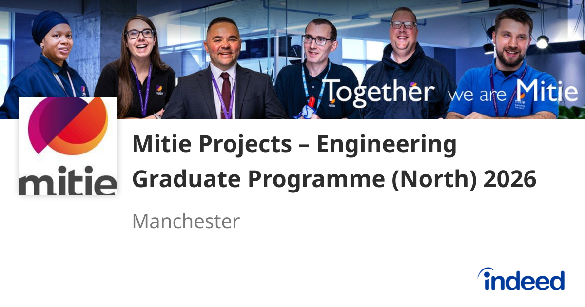 Mitie Projects – Engineering Graduate Programme (North) 2026 ...
