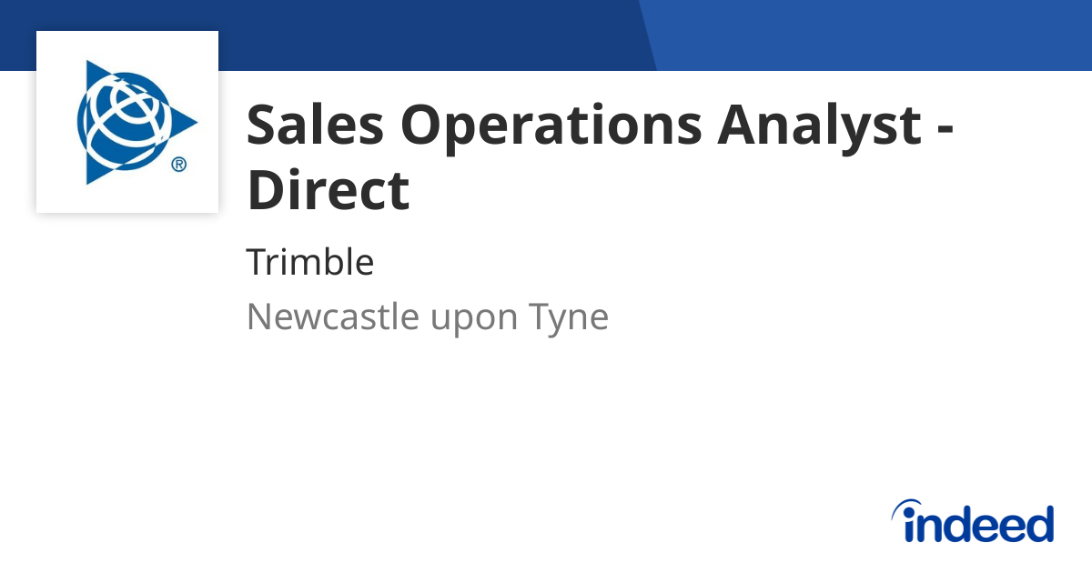 Sales Operations Analyst - Direct - Newcastle upon Tyne - Indeed.com