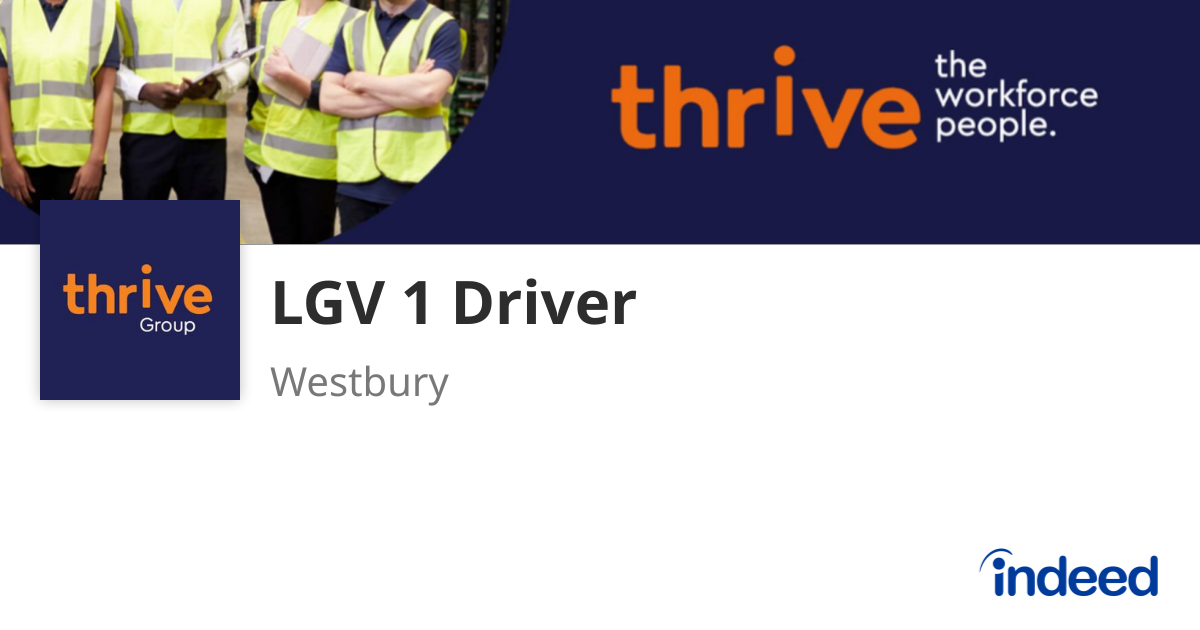 LGV 1 Driver - Westbury BA13 4WD - Indeed.com