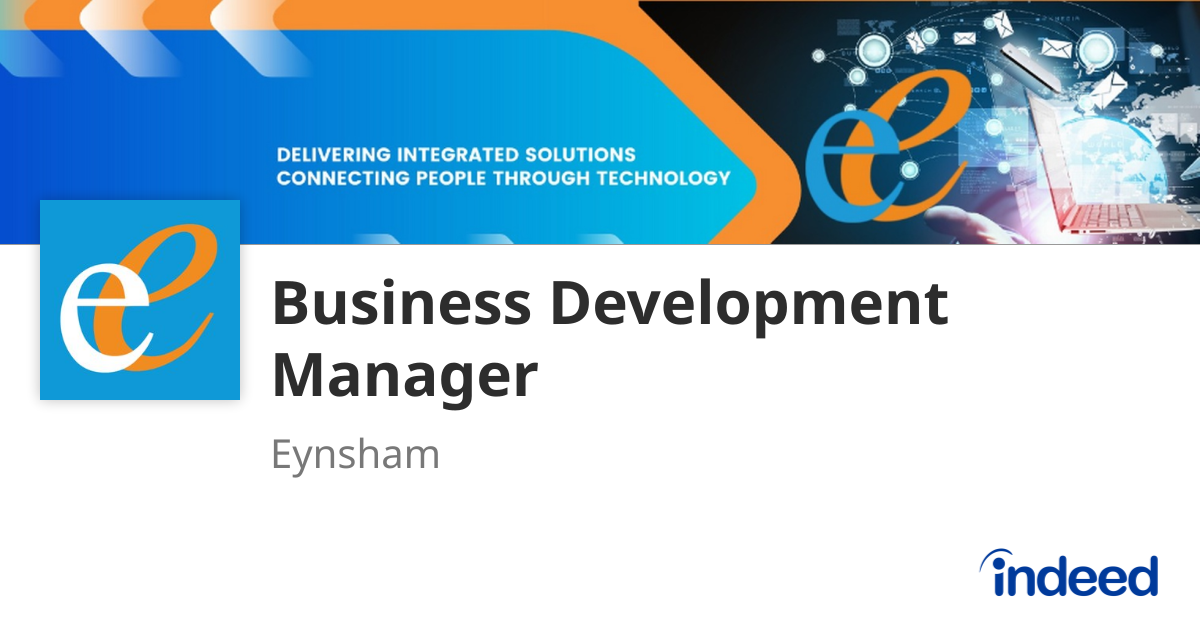 Business Development Manager - Eynsham OX29 - Indeed.com