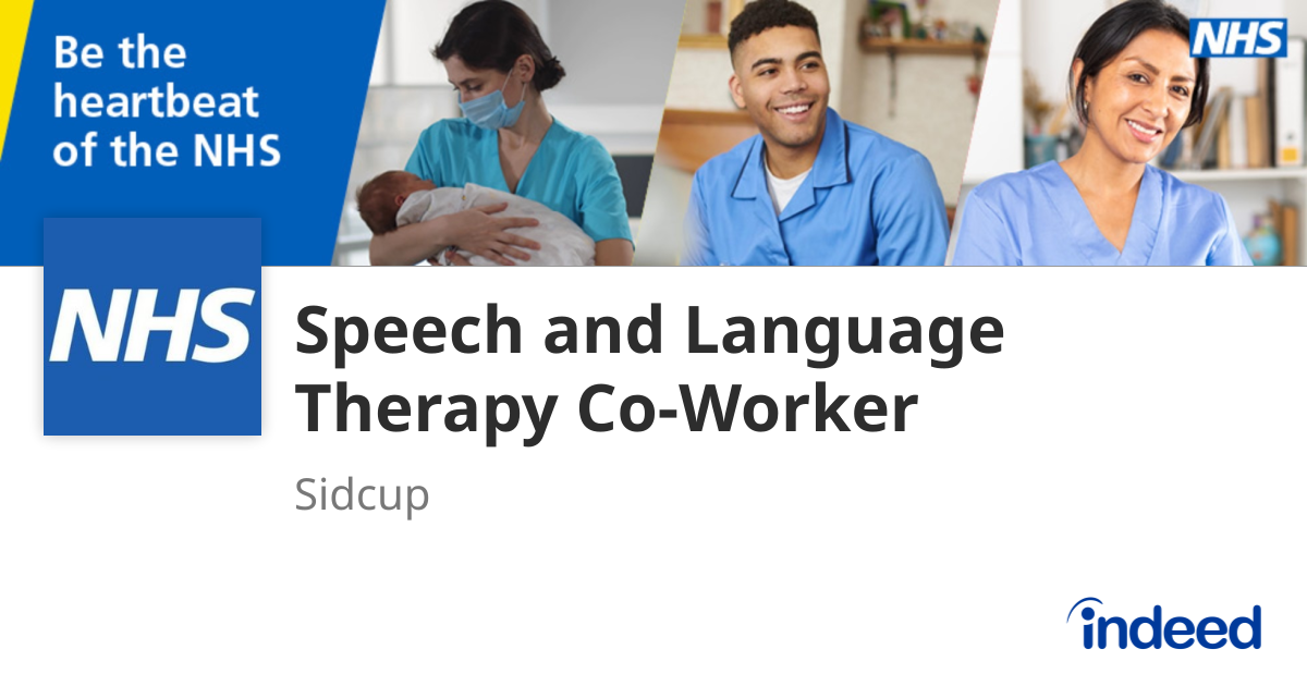 Speech and Language Therapy Co-Worker - Sidcup DA14 6LT - Indeed.com