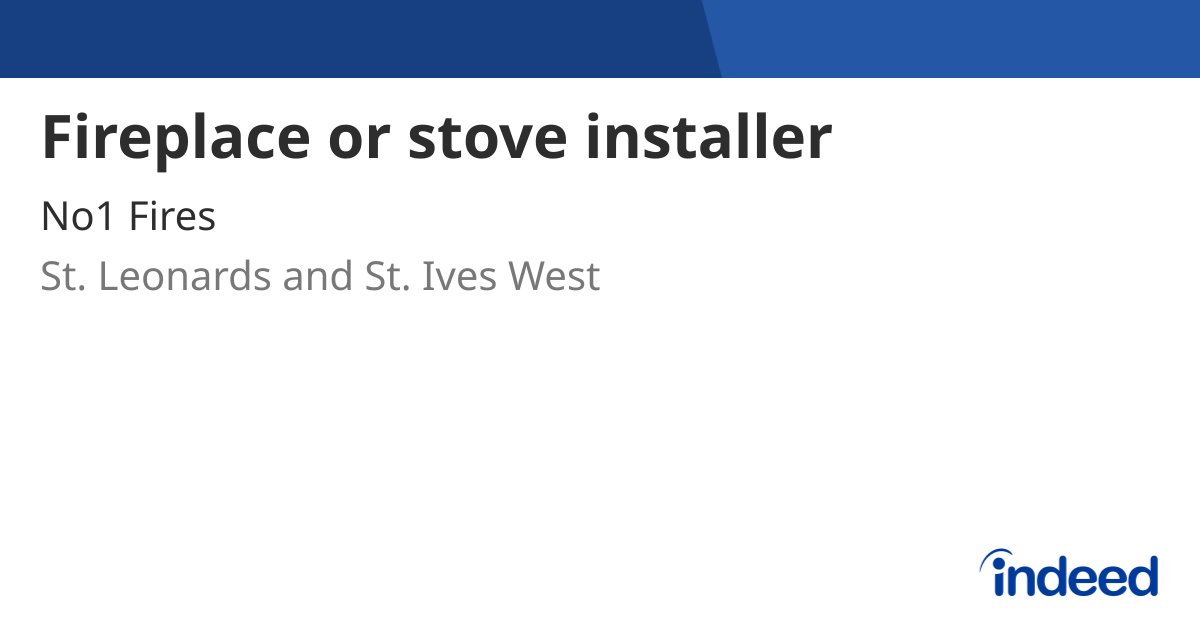 Fireplace or stove installer - St. Leonards and St. Ives West BH24 1DN ...