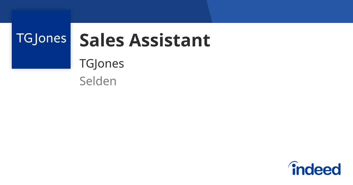 Sales Assistant - Selden BN11 2DH - Indeed.com