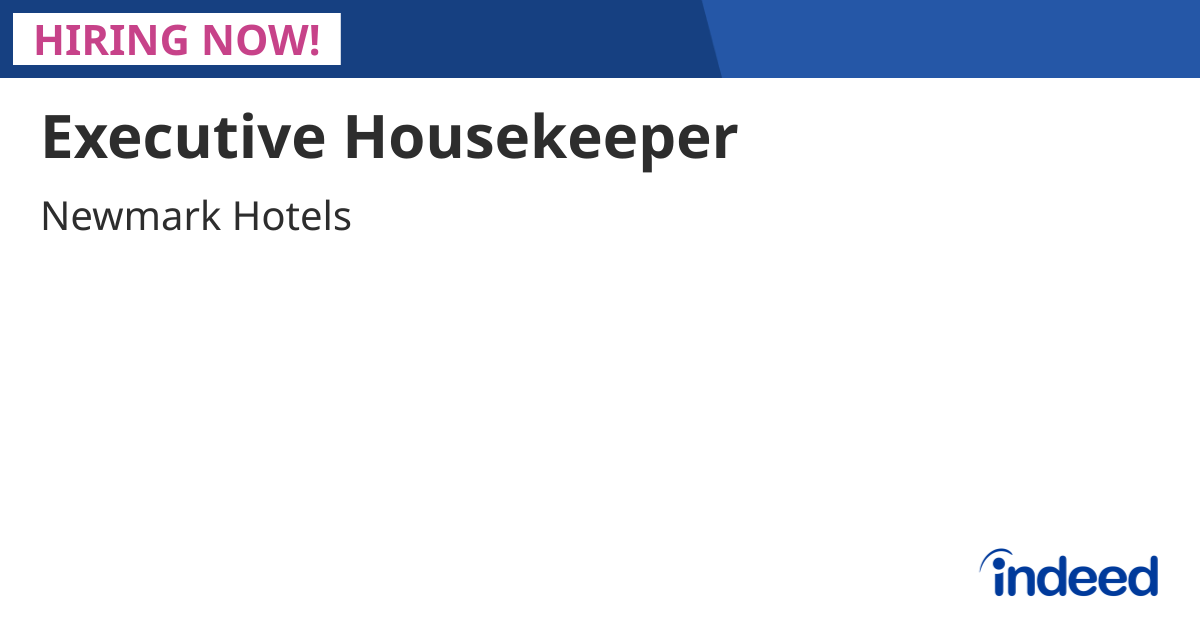 Executive Housekeeper - South Africa - Indeed.com
