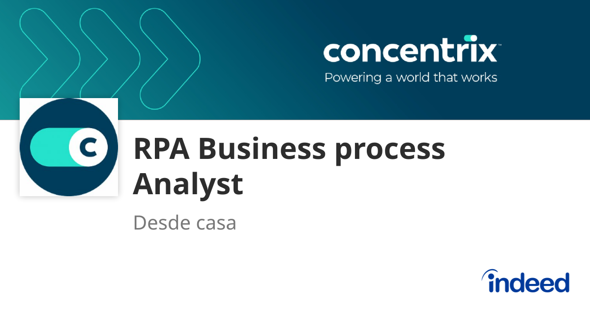 RPA Business process Analyst - Desde casa - Indeed.com