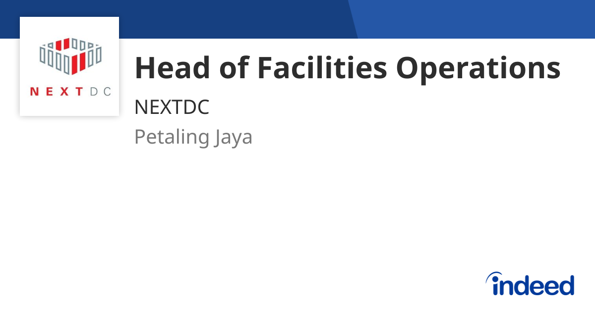 Head of Facilities Operations - Petaling Jaya - Indeed.com