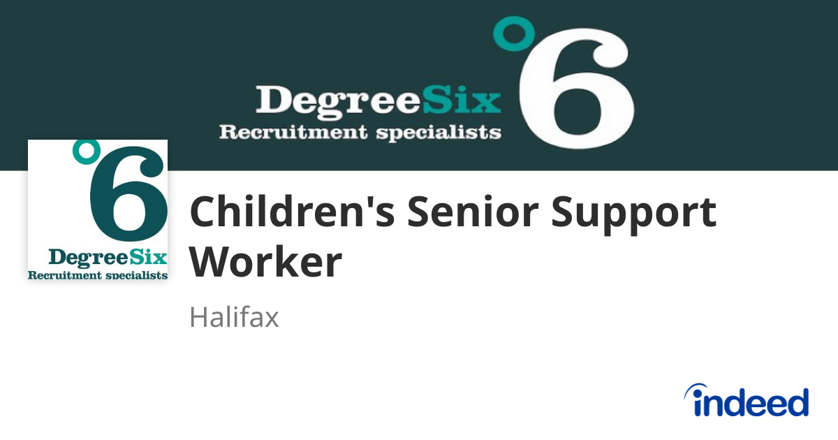 Children's Senior Support Worker - Halifax - Indeed.com