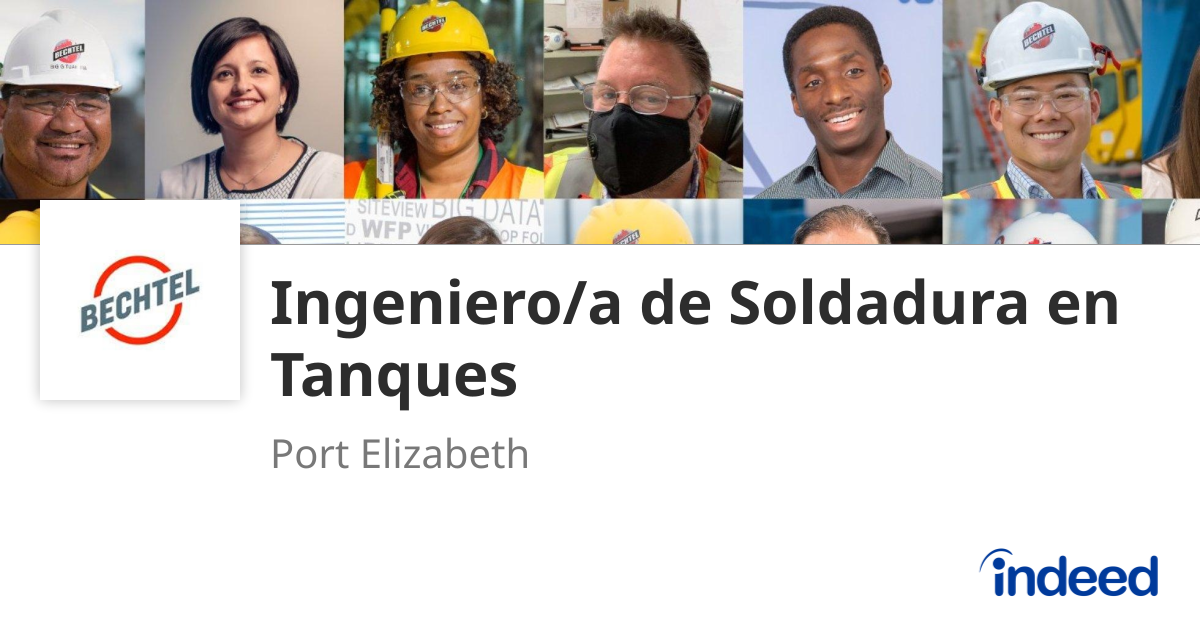 Ingeniero/a de Soldadura en Tanques - Port Elizabeth, Eastern Cape 6201 ...