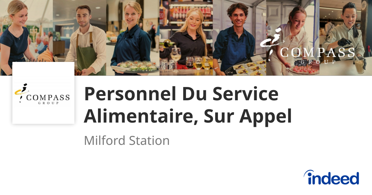 Personnel Du Service Alimentaire, Sur Appel - Milford Station, NS ...