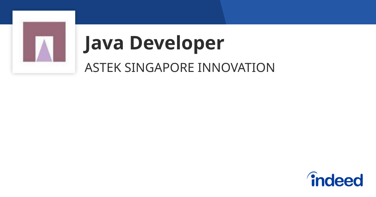 Java Developer - Singapore - Indeed.com