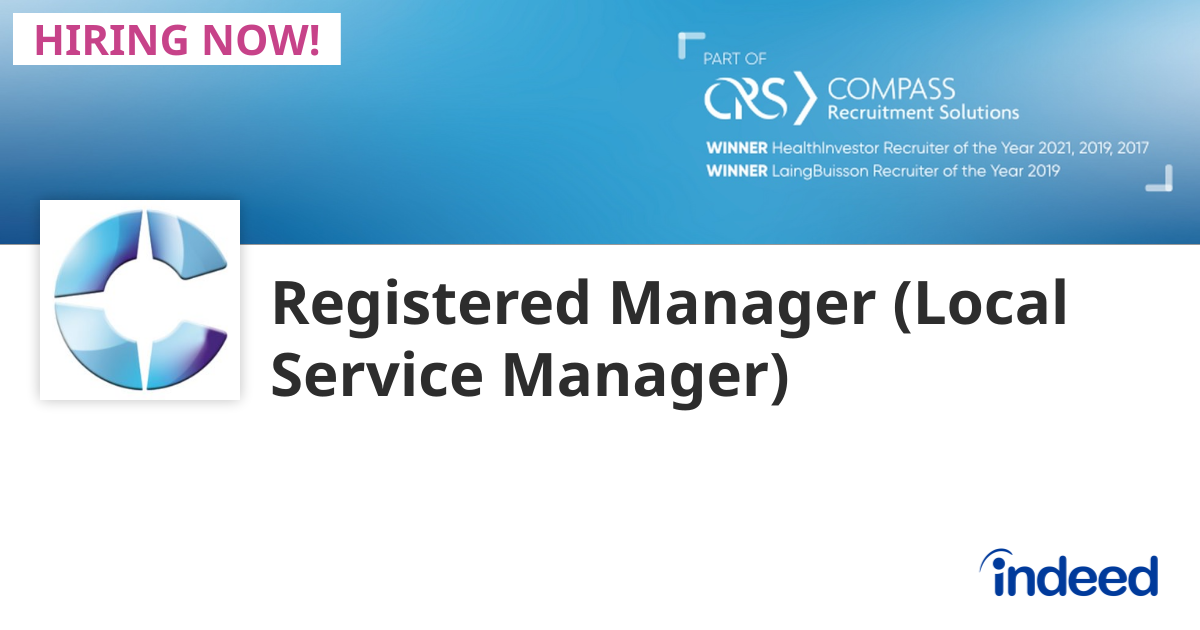 Registered Manager (Local Service Manager) - Kent - Indeed.com