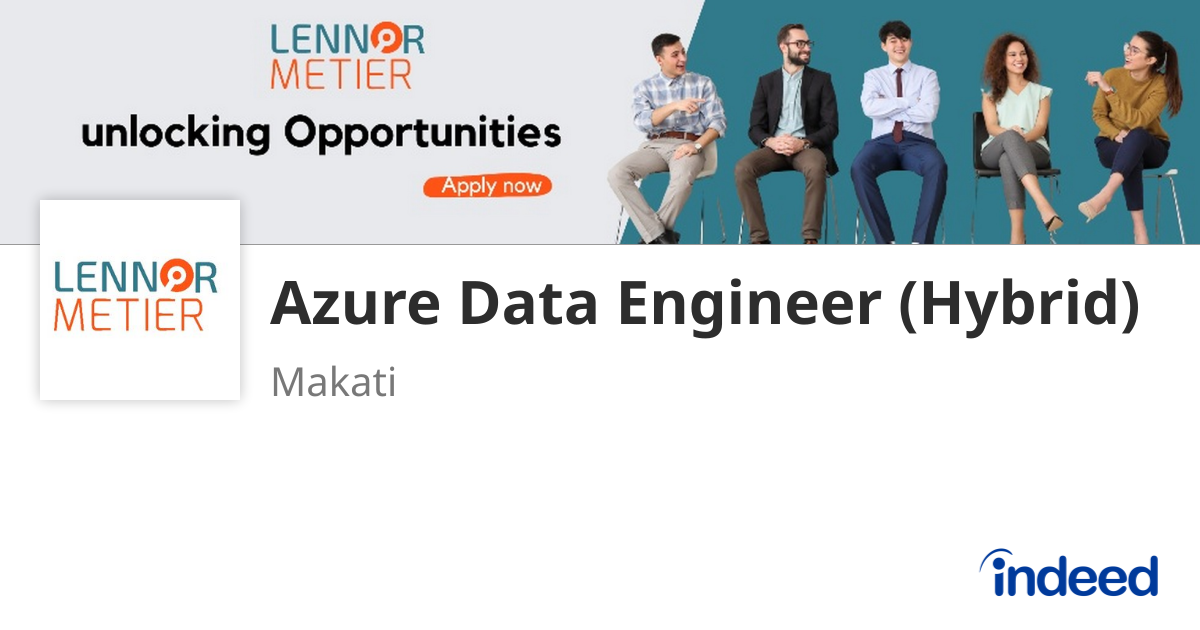 Azure Data Engineer (Hybrid) - Makati - Indeed.com