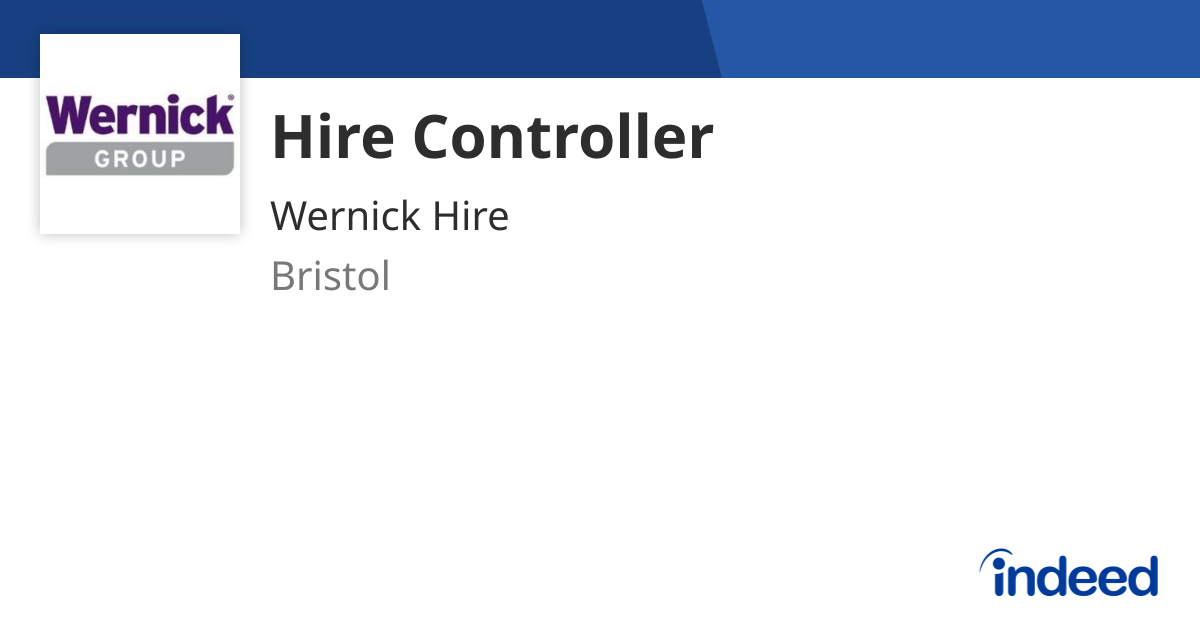 Hire Controller - Bristol BS11 - Indeed.com