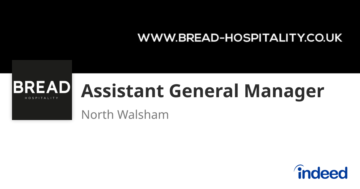 Assistant General Manager - North Walsham NR28 9QU - Indeed.com