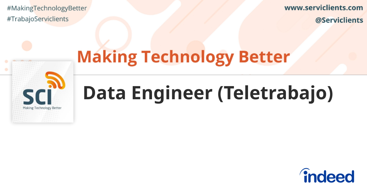 Data Engineer (Remote Work) - España - Indeed.com