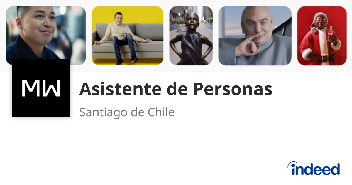 Asistente de Personas - Santiago de Chile, Región Metropolitana - Indeed.com