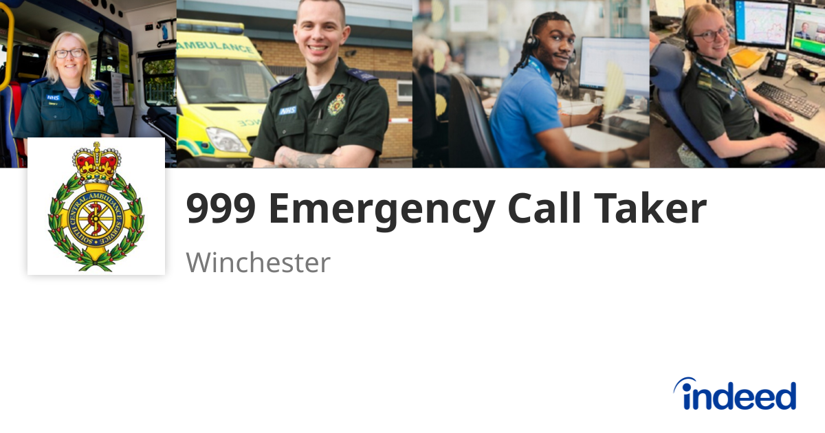 999 Emergency Call Taker - Winchester SO21 2RU - Indeed.com