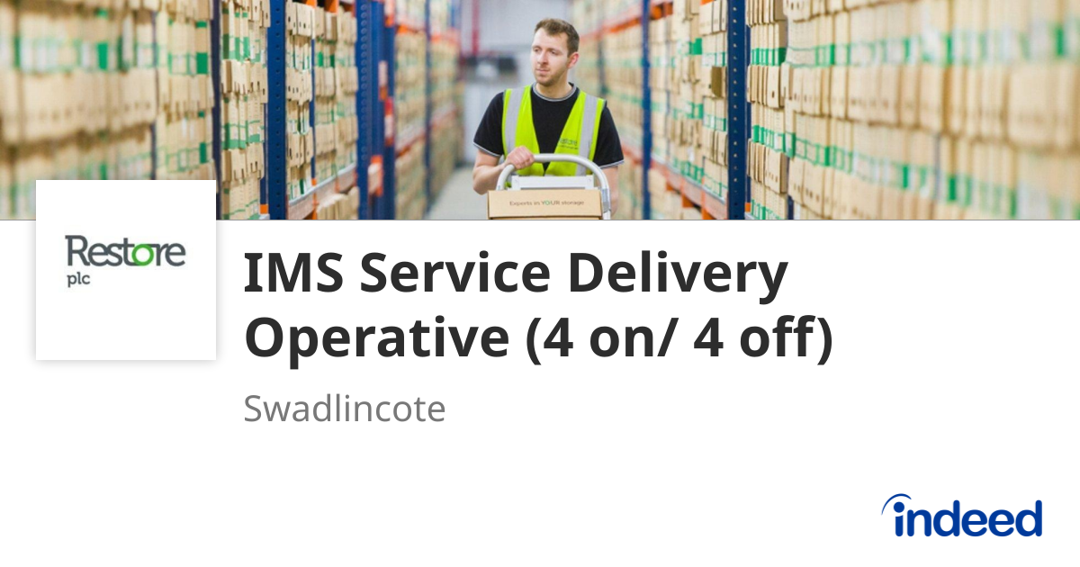 IMS Service Delivery Operative (4 on/ 4 off) - Swadlincote - Indeed.com
