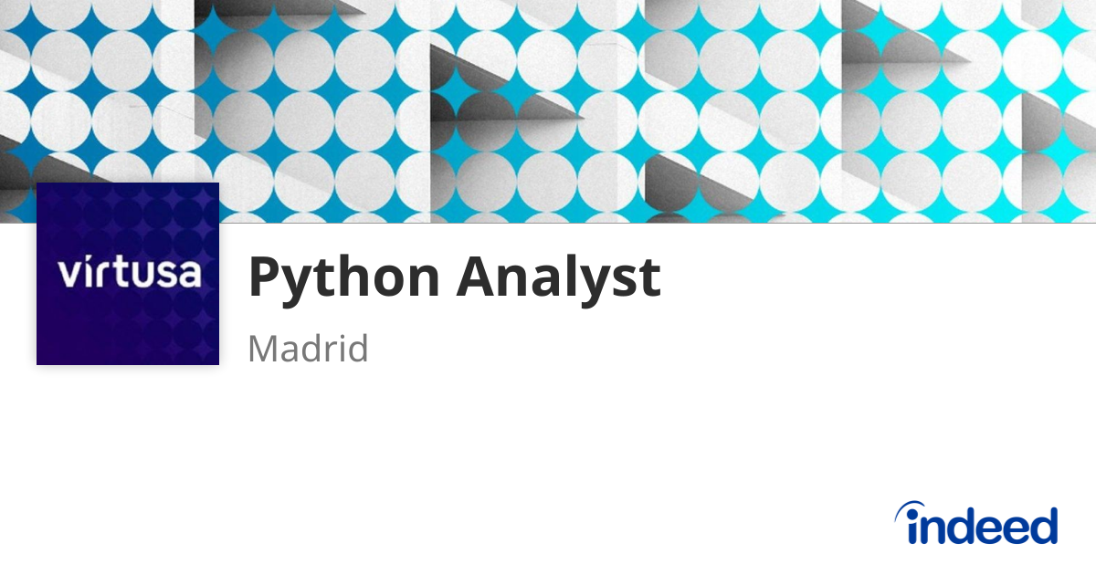 Python Analyst - Madrid, Madrid provincia - Indeed.com