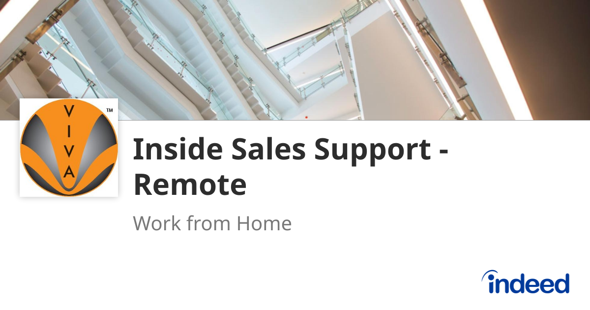 Inside Sales Support - Remote - Work from Home - Indeed.com
