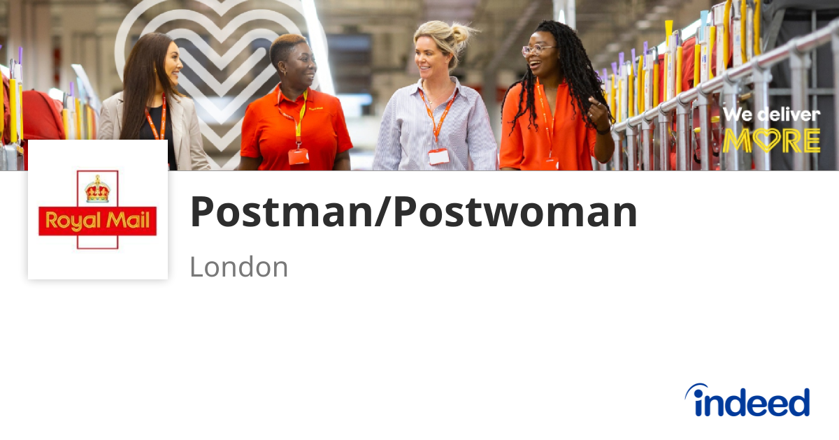 Postman/Postwoman - London N19 4TT - Indeed.com