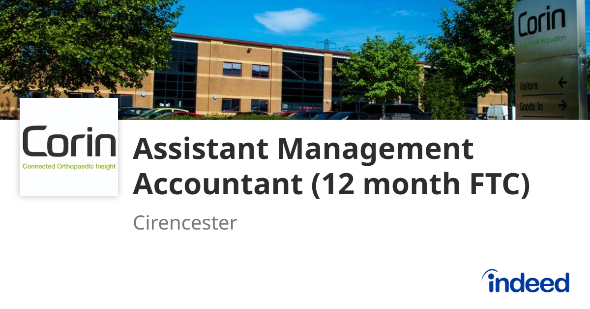 Assistant Management Accountant (12 month FTC) - Cirencester GL7 ...