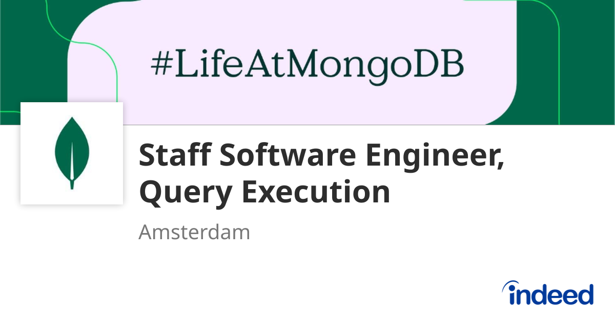 Staff Software Engineer, Query Execution - Amsterdam - Indeed.com