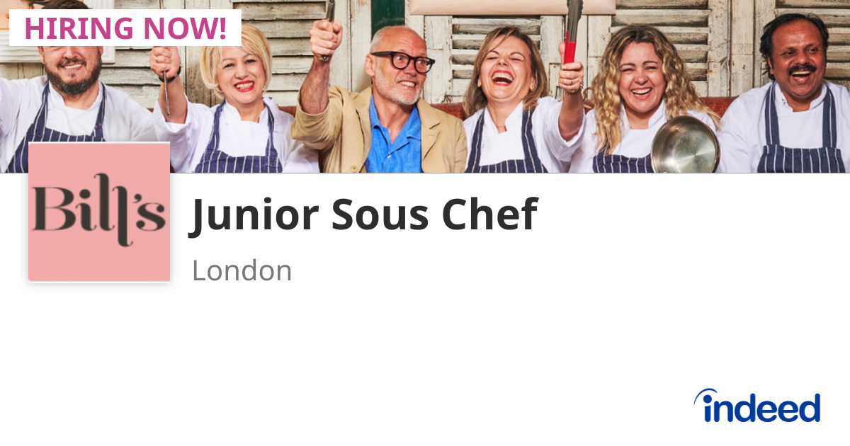 Junior Sous Chef - London E20 - Indeed.com