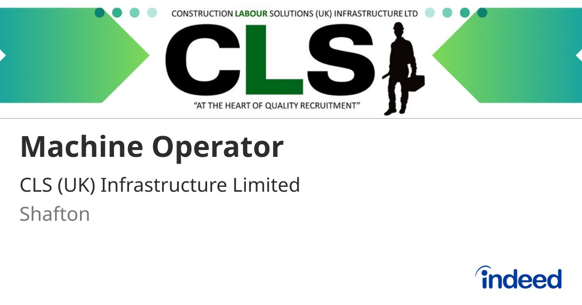 Machine Operator - Shafton - Indeed.com