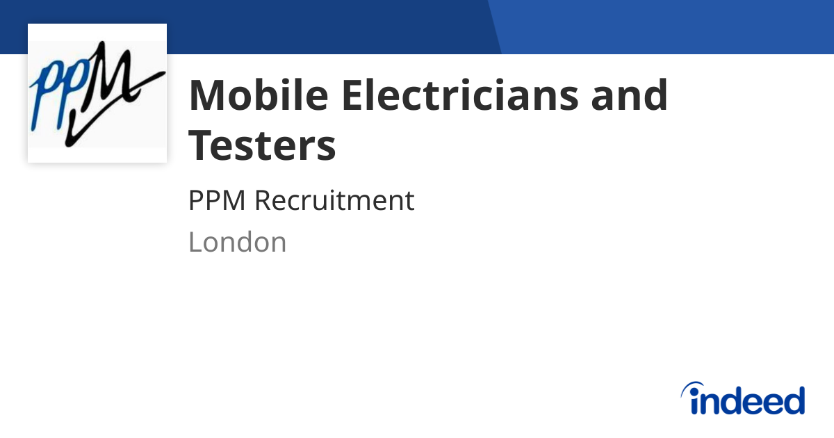 Mobile Electricians and Testers - London - Indeed.com