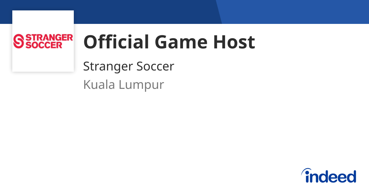 Official Game Host - Kuala Lumpur - Indeed.com