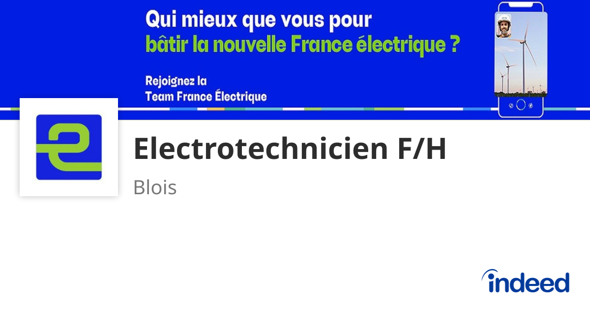 Electrotechnicien F/H - Blois (41) - Indeed.com