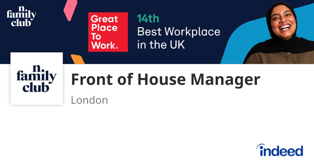 Front of House Manager - London SE23 - Indeed.com