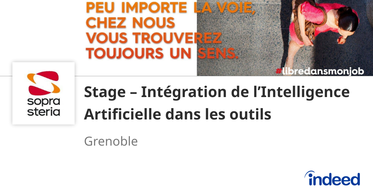 Stage – Intégration de l’Intelligence Artificielle dans les outils bureautiques et les processus ...