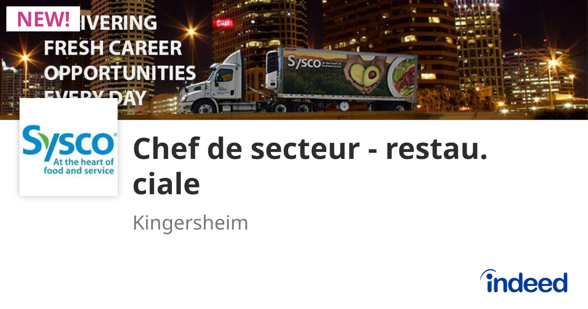 Chef de secteur - restau. ciale - Kingersheim (68) - Indeed.com
