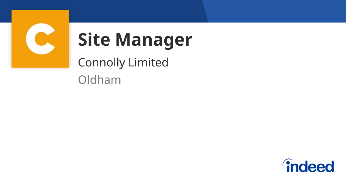 Site Manager - Oldham OL1 - Indeed.com
