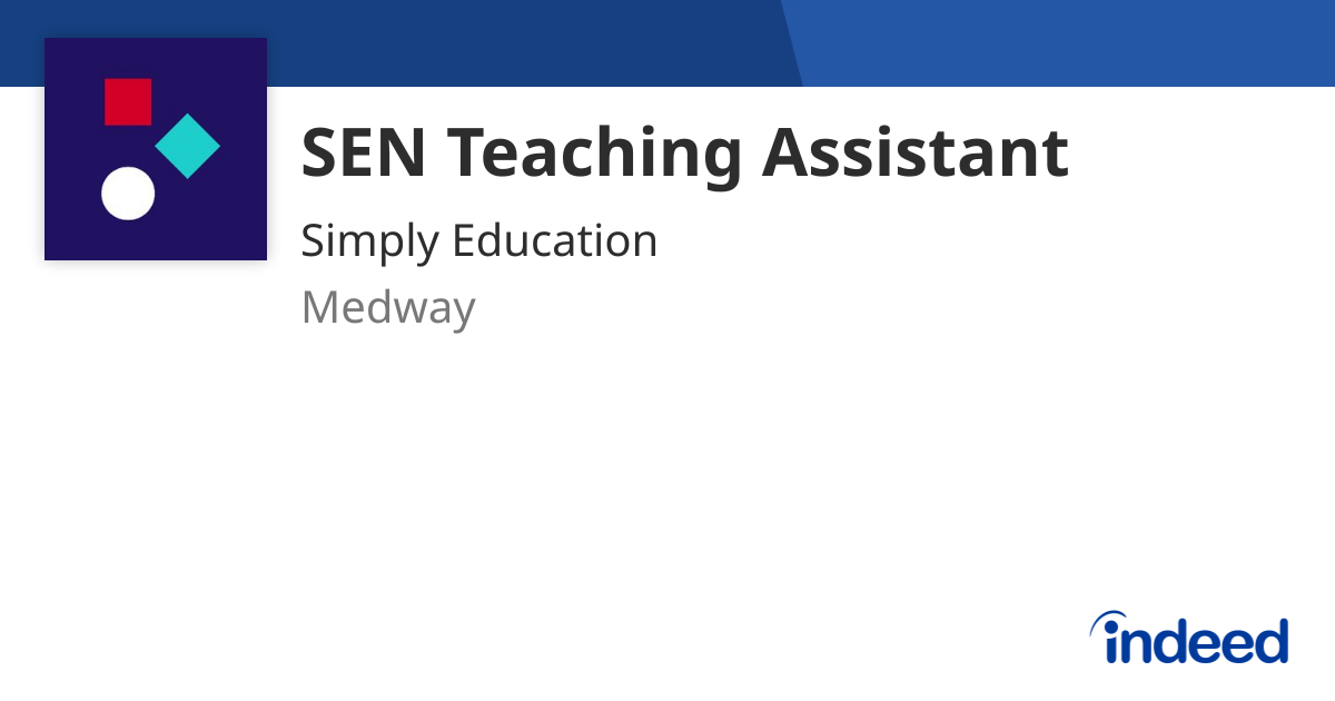 SEN Teaching Assistant - Medway - Indeed.com