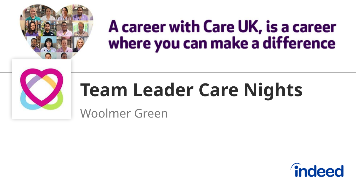 Team Leader Care Nights - Woolmer Green SG3 6JE - Indeed.com