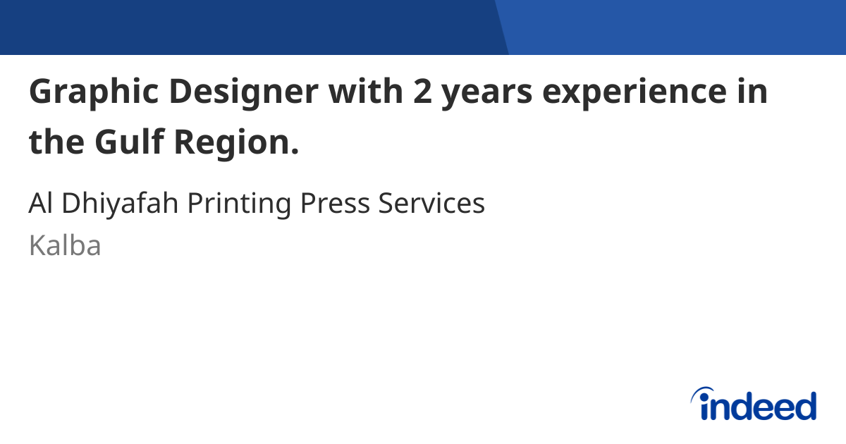 Graphic Designer with 2 years experience in the Gulf Region. - Kalba ...