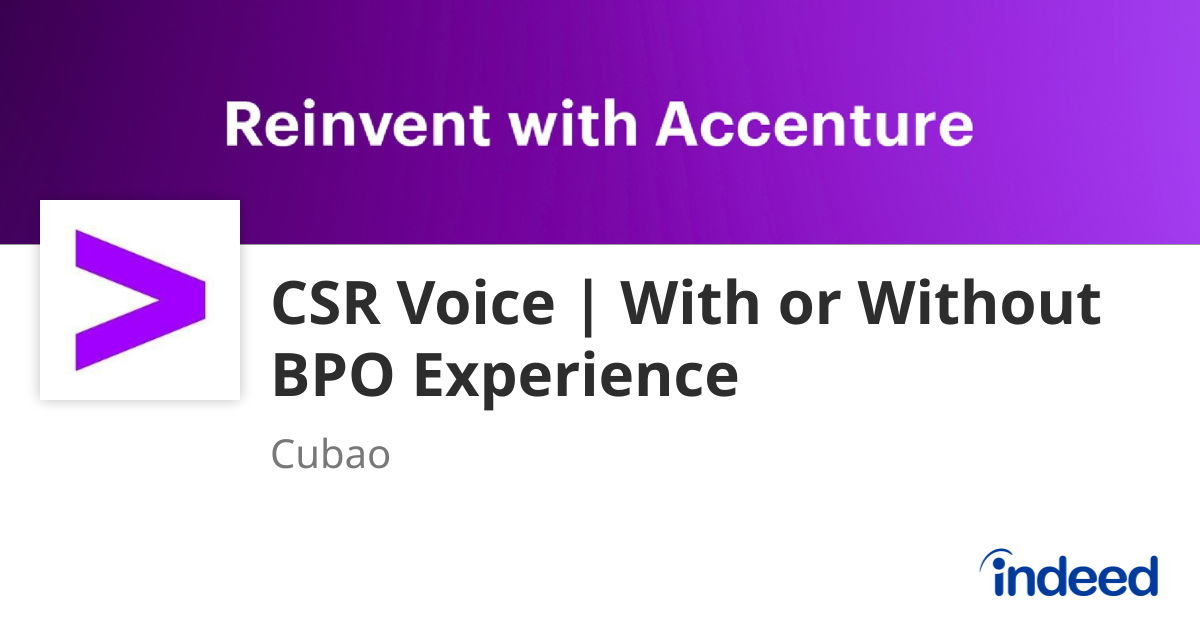 CSR Voice | With or Without BPO Experience - Cubao - Indeed.com