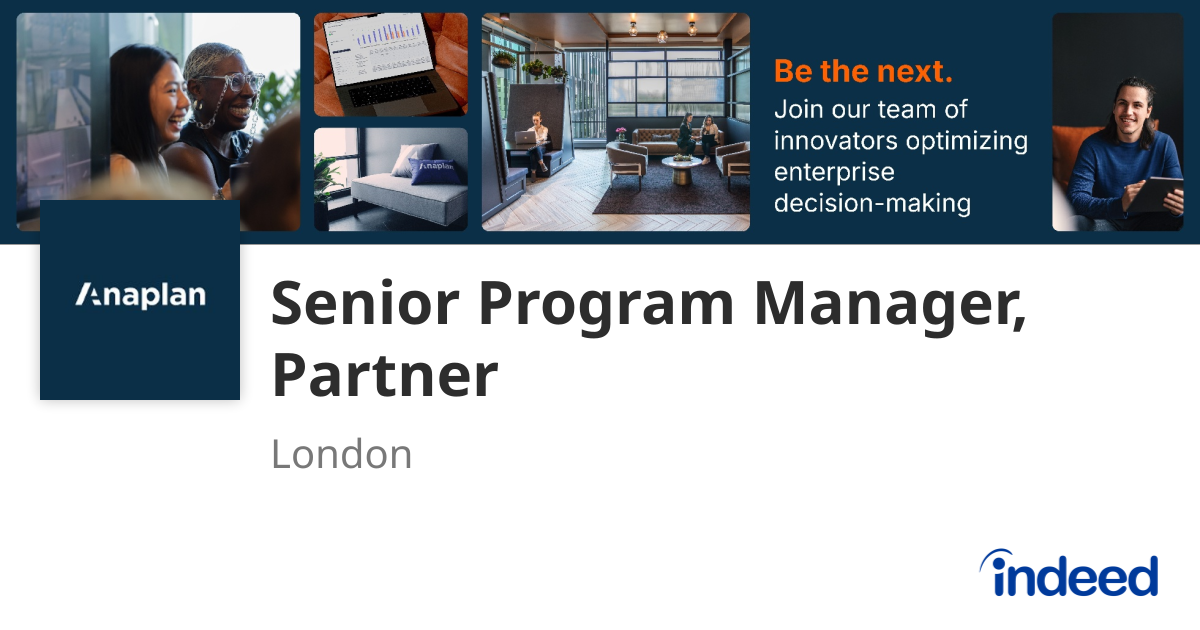 Senior Program Manager, Partner - London - Indeed.com